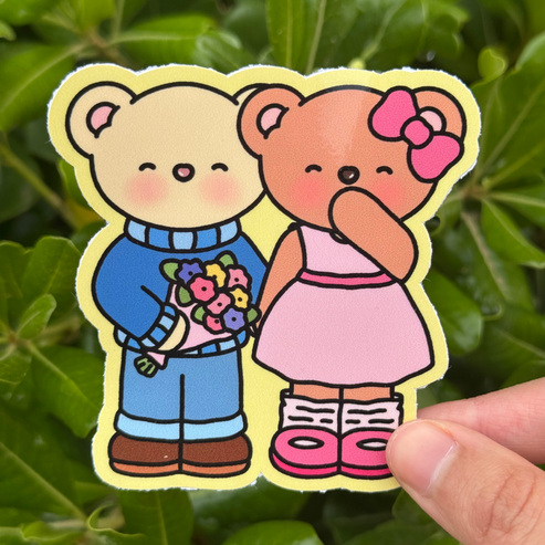 Bear Couple Sticker – Bombon´s